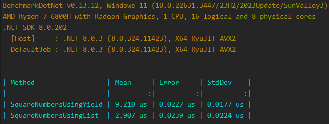 Overview of C# Performance Benchmarking Code